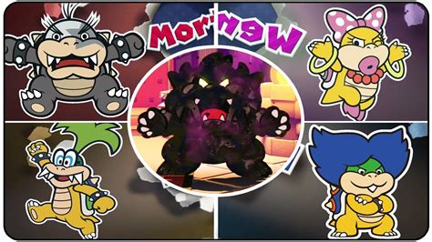 Paper Mario Color Splash All Bosses Youtube
