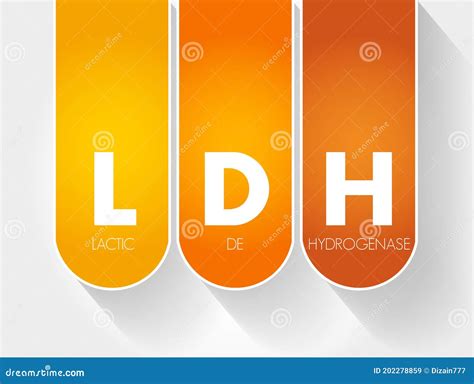 Ldh Lactic Dehydrogenase Acronym Stock Illustration Illustration Of