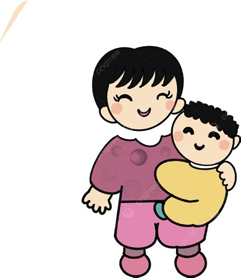 형제와 서스터의 사랑 형제 자매 스티커 스티커 형제 사랑 만화 Png 일러스트 및 Psd 이미지 무료 다운로드 Pngtree