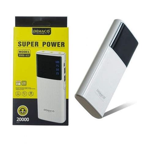 Shop Demaco Power Bank - 20,000mAh - White Online | Jumia Ghana