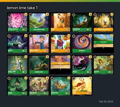 lemon lime take 1 lorcana deck lorcana gg