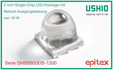 Nm Infrarot LED Erreicht Rekordleistung Von W Ushio Europe B V
