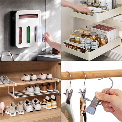 리빙홀릭 ★입고 즉시 품절리빙홀릭 대란템★다용도 바지집게지퍼백디스펜서슬라이딩 레일 주방선반길이조절 언더선반 1710292368 인생은 템빨 살림은 템빨