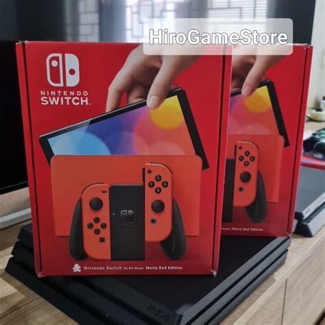Jual Nintendo Switch Oled Red Mario Edition Shopee Indonesia