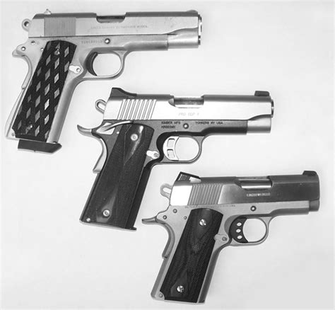 1911 Pistol Frame Sizes