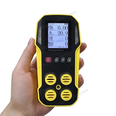 Portable 4 Gas Analyzer Gas Monitor For Ch4 Co H2s And Oxygen