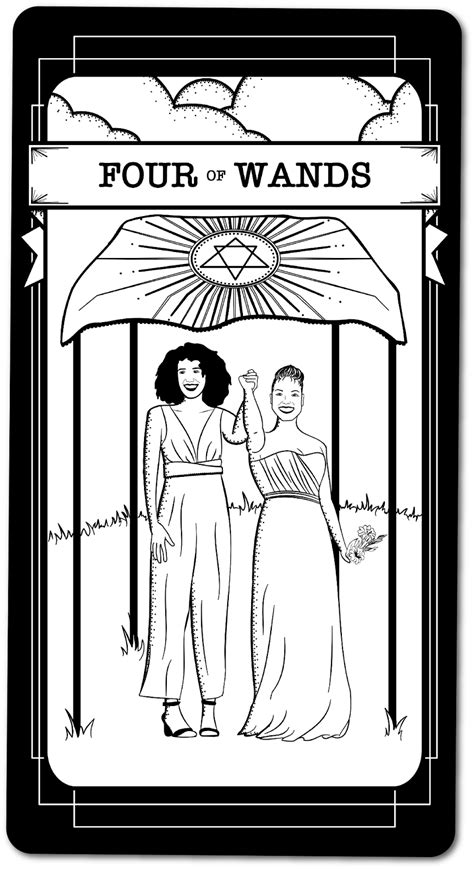Creating A Community That Supports You The Four Of Wands Tarot Card