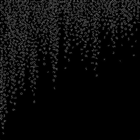 Premium Photo Falling Numbers Big Data Concept Binary White Disorderly Flying Digits Beauteous