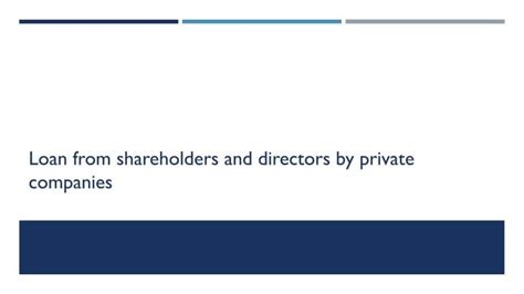 Mahak Agarwal On Linkedin Loans From Shareholders And Directors By Private Companies