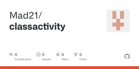 GitHub Mad21 Classactivity