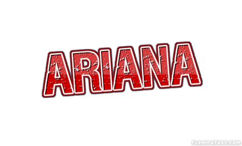 Ariana Logo Free Name Design Tool From Flaming Text