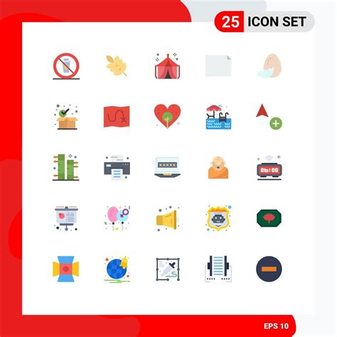 25 Flat Color Concept For Websites Mobile And Apps Egg File Plant