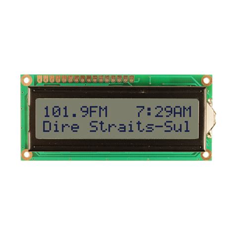 2x16 Character Lcd Display Fstn With Blue Side Backlight