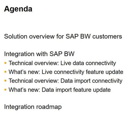 Sap Analytics Cloud Integration Update With Sap Bw Live