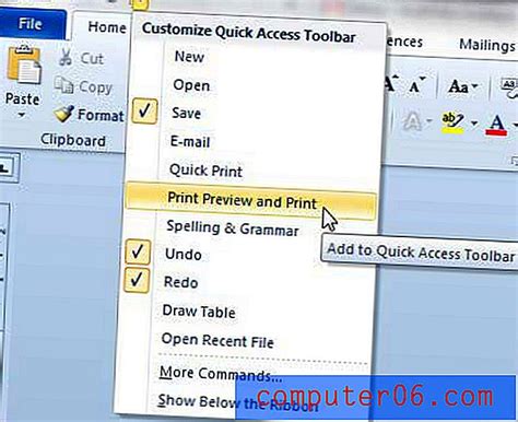 Come Personalizzare La Barra Degli Strumenti Accesso Rapido In Word 2010