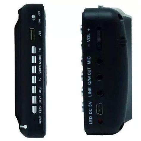 Mini Tv Digital Portátil Hd Tela Monitor Usb Sd Rádio Fm em Promoção na Americanas