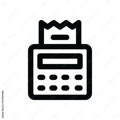 Bill Line Icon Clean And Minimalist Vector Icon For Websites Mobile Apps Presentations And