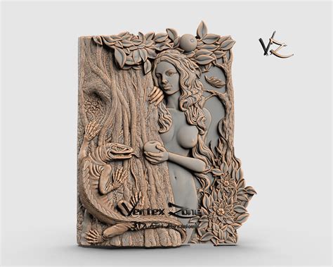 Eve Naked D Stl Model For Cnc Users Cnc Router Engraver Etsy