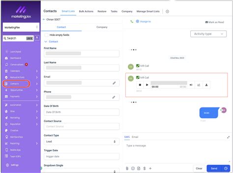 Ivr Triggers And Actions Marketingplex Support Library