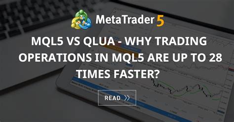 Mql5 Vs Qlua Why Trading Operations In Mql5 Are Up To 28 Times Faster Mql5 Articles