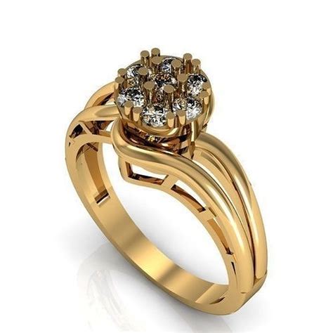 Daimond Ring 3d Model 3d Printable Cgtrader