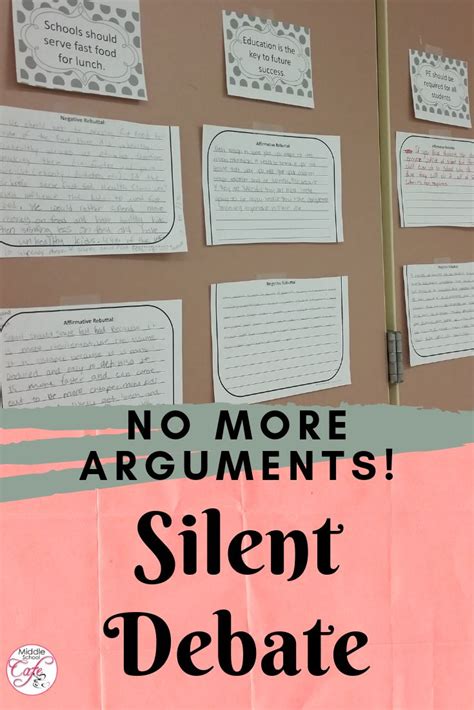 Introduction To Debate Silent Debate Language Arts Classroom