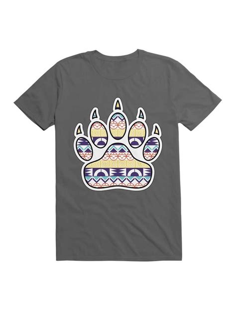 Kawaii Native American Bear Paw T Shirt Grey Hot Topic