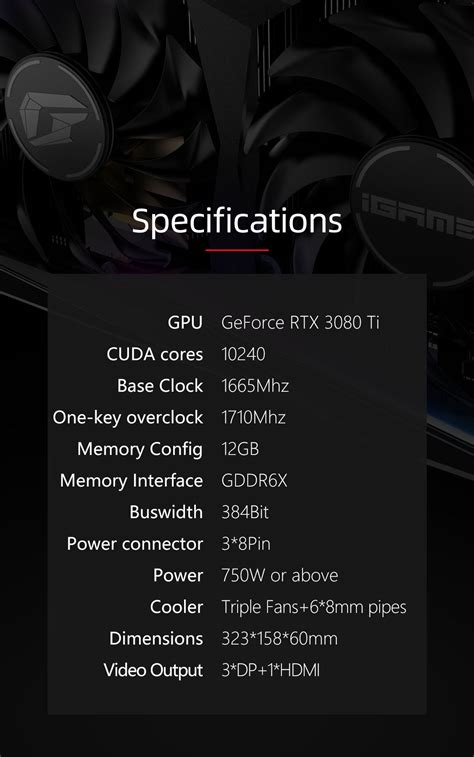 Colorful Product Igame Geforce Rtx 3080 Ti Vulcan Oc V