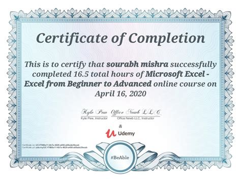 Udemy Microsoftexcel Sourabh Mishra