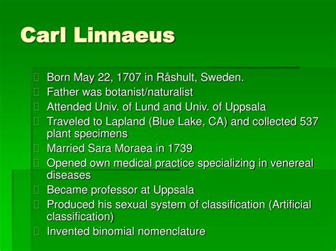 Ppt Artificial System Of Plant Classification Powerpoint Presentation