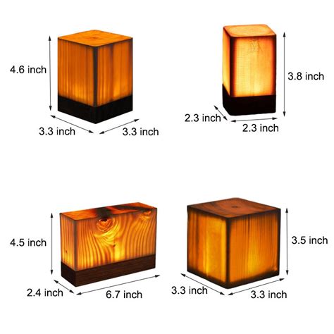 Led Cube Accent Table Lamps Dazuma