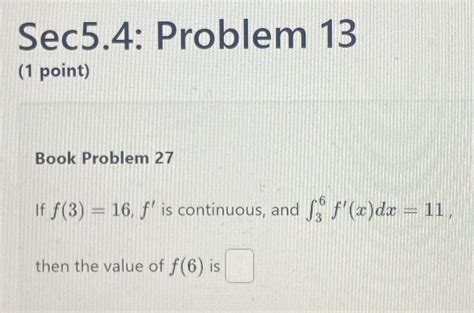 Solved Sec54 Problem 131 ﻿pointbook Problem 27if