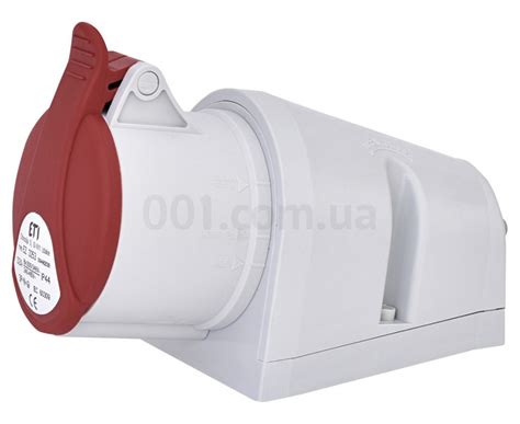 Розетка настінна EZ-3253 IP44 (32A 400V 3P+N+PE) ETI (4482039) купити в ...