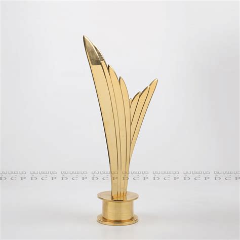 Gold Plated Leaf Elegance Trophy Dubai Creative Plastics
