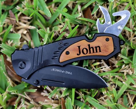 Multi Tool Pocket Knife Engraved Survival Knife Personalized Etsy