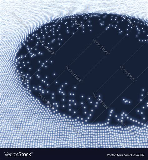 Array With Dynamic Particles D Technology Style Vector Image