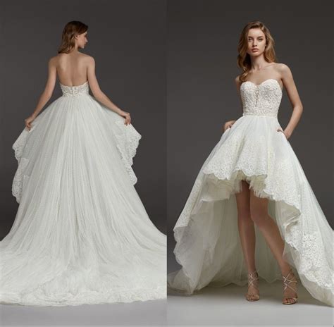 Short Lace Wedding Dresses With Long Trains Dresses Images 2022
