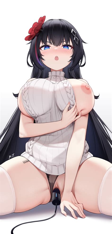 Rule 34 Absurdres Barcode Barcode Tattoo Between Legs Black Hair