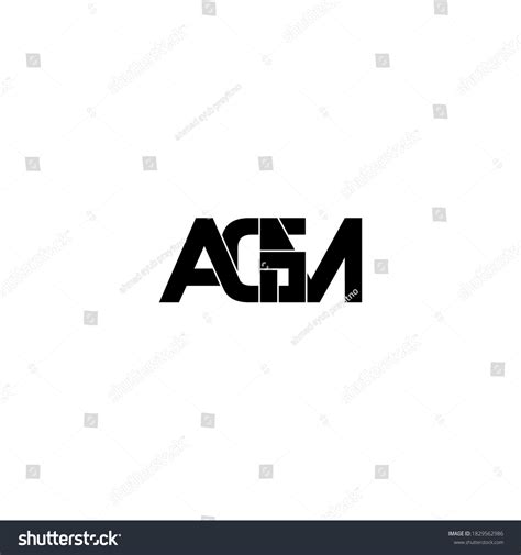 Agm Letter Original Monogram Logo Design Stock Vector Royalty Free 1829562986 Shutterstock