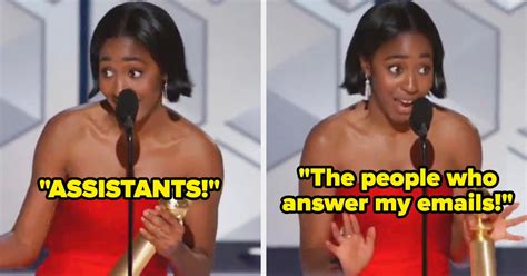 Ayo Edebiri Golden Globes Acceptance Speech Reactions Entertainernews