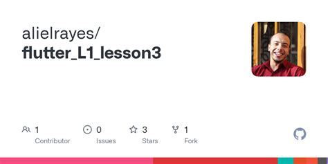 Github Alielrayes Flutter L Lesson
