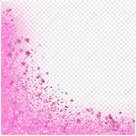 Gold Powder Glow Light Effect Border Pink Glowing Border Png