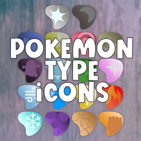 Pokemon Type Icons For Youtube Twitch Streaming Vtuber Wallpaper