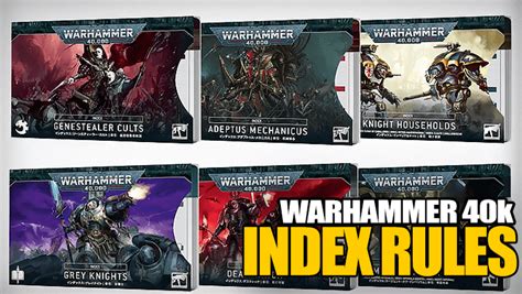 All The Free Warhammer 10th Edition 40k Index Cards Rules Downloads