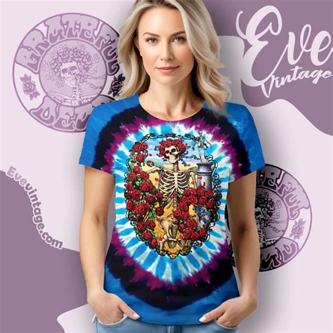 Grateful Dead 30 Years Anniversary Tie Dye Shirt Eve Vintage
