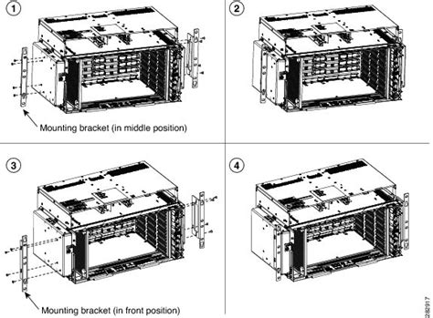 Cisco NCS 2000 Series Hardware Installation Guide Mounting The Brackets On NCS 2006 Shelf