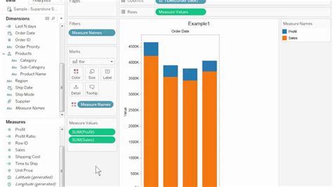Data Visualization Tableau Both Count And Percentage In Measure