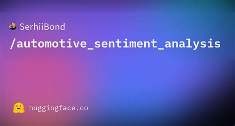 Serhiibondautomotivesentimentanalysis · Datasets At Hugging Face