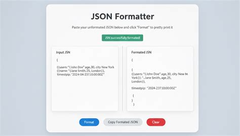 Master Free Json Formatter With Our Free Online Tool A Complete Guide Imageconverthq
