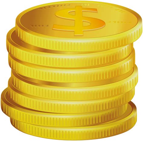 Gold Dollar Coins Png Clipart Best Web Clipart Clip Art Library